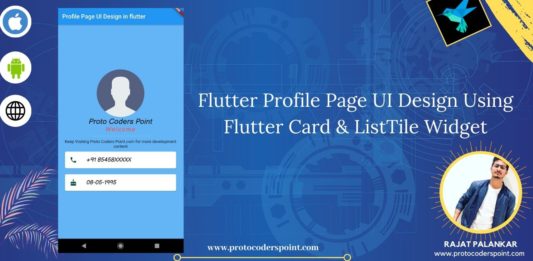 flutter Profile UI Design - Proto Coders Point