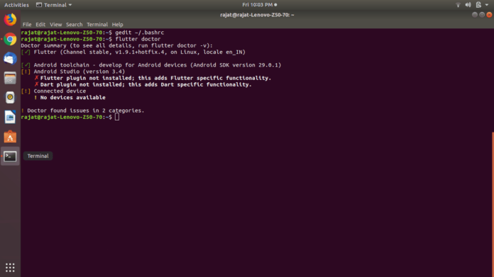 How to Install Flutter in ubuntu 20.04 and set PATH variable -Proto Coders Point