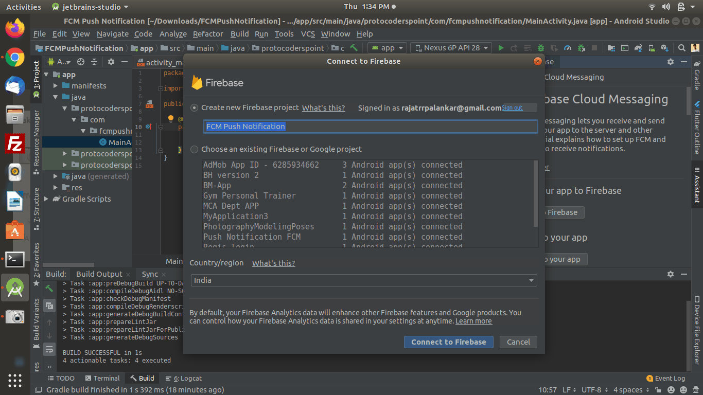 Firebase Cloud Messaging ( FCM ) to Send Push Notification Android 2021