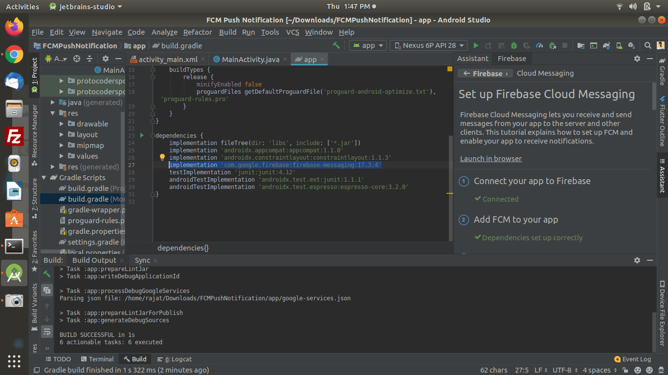 Firebase Cloud Messaging ( FCM ) to Send Push Notification Android 2021