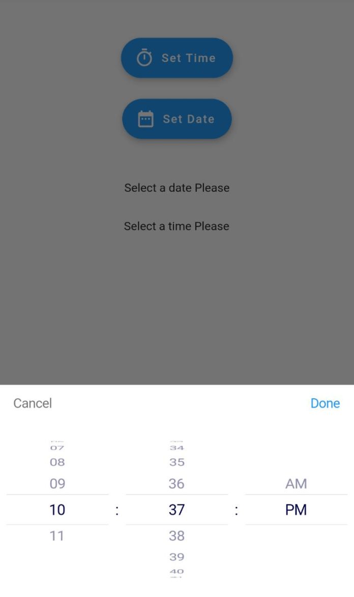 Flutter Date Time Picker Library With Example