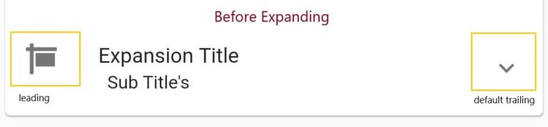 How to make a Expandable Card in Flutter? ExpansionTile Widget Flutter