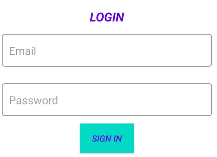 Login-Registration UI Screen using Android Expandable CardView Library