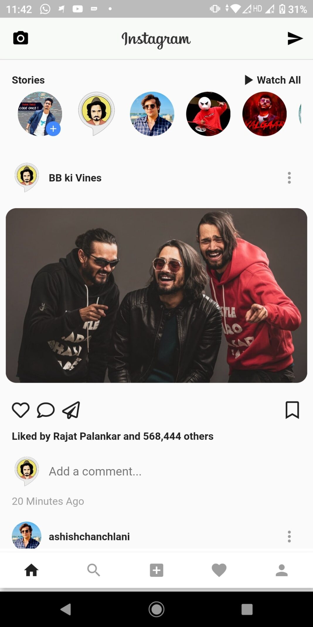 Flutter Instagram UI Clone - Stories and New Feeds