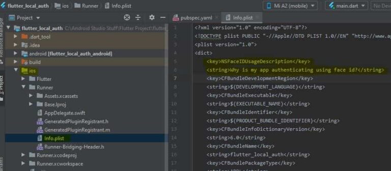 Flutter Authentication | Flutter Fingerprint Scanner | Local Auth Package