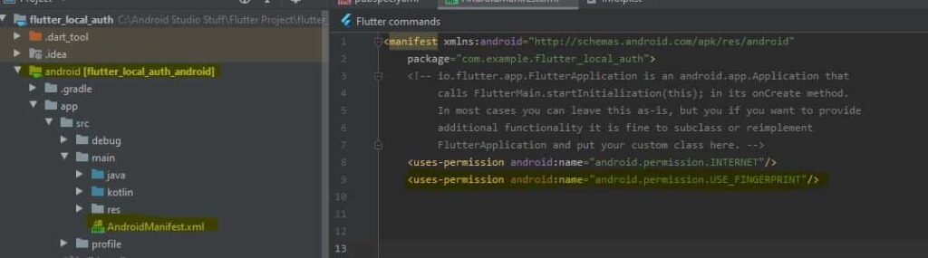 Flutter Authentication Flutter Fingerprint Scanner Local Auth Package
