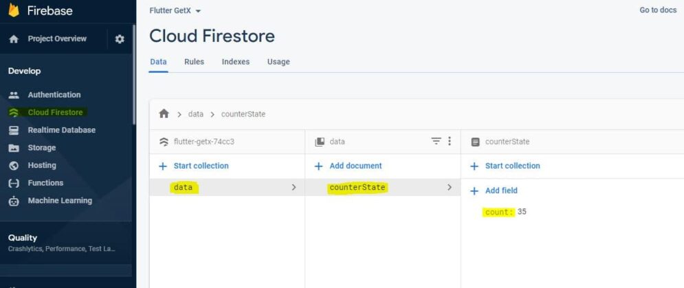 Flutter State Management using GetX - Firebase Firestore Cloud Example