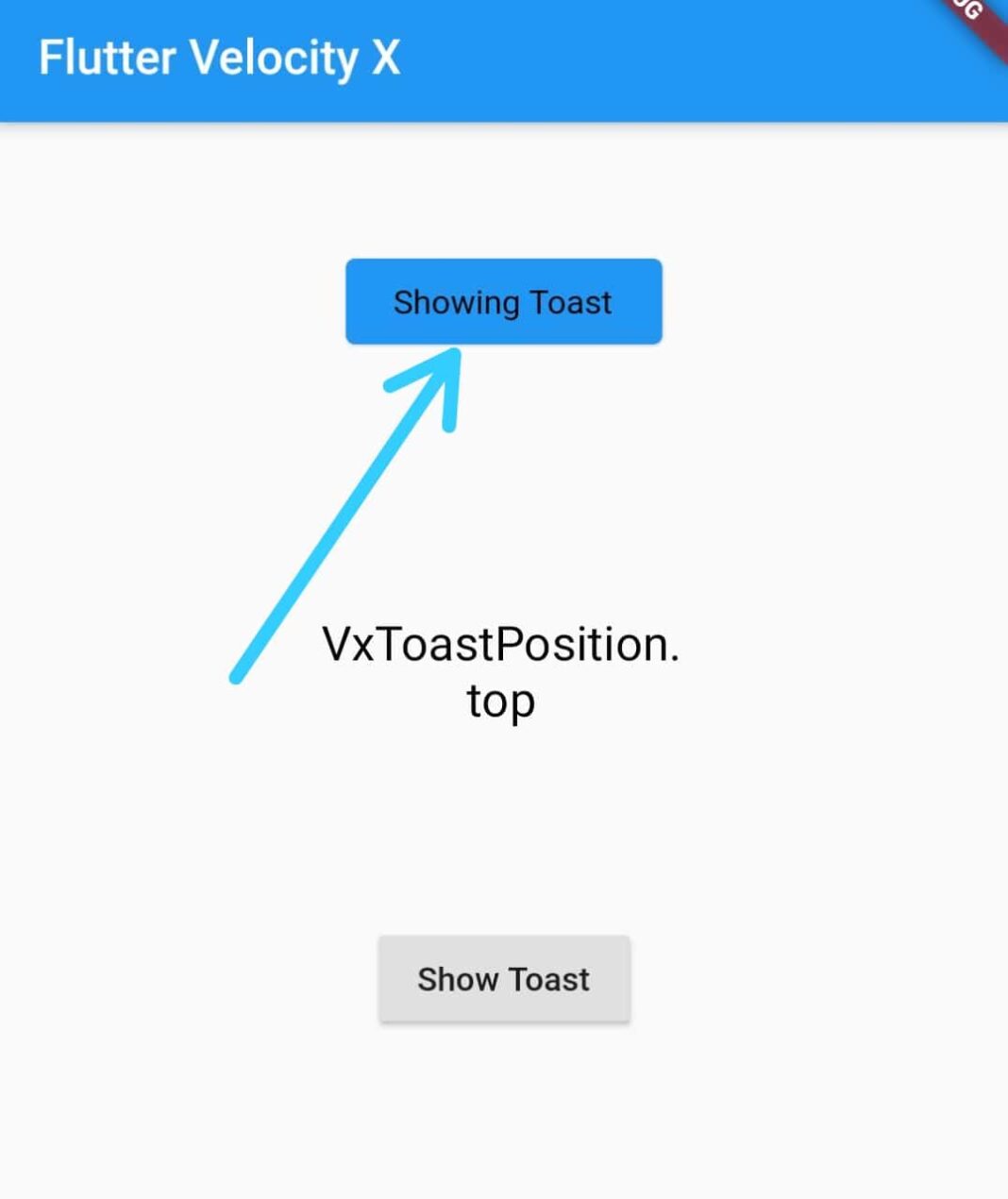 Velocity X Toast message using VxToast and Show Loading Progress
