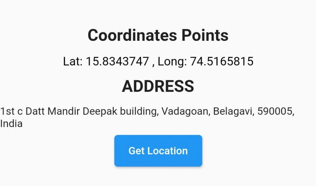 Flutter Fetch Current Location Of User Your App Latitude Longitude 