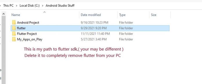 How to uninstall flutter from android studio How to uninstall flutter from android studio