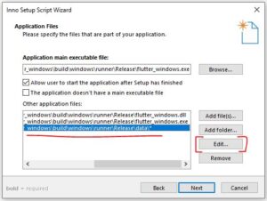 How to create .exe installation file of flutter windows Application
