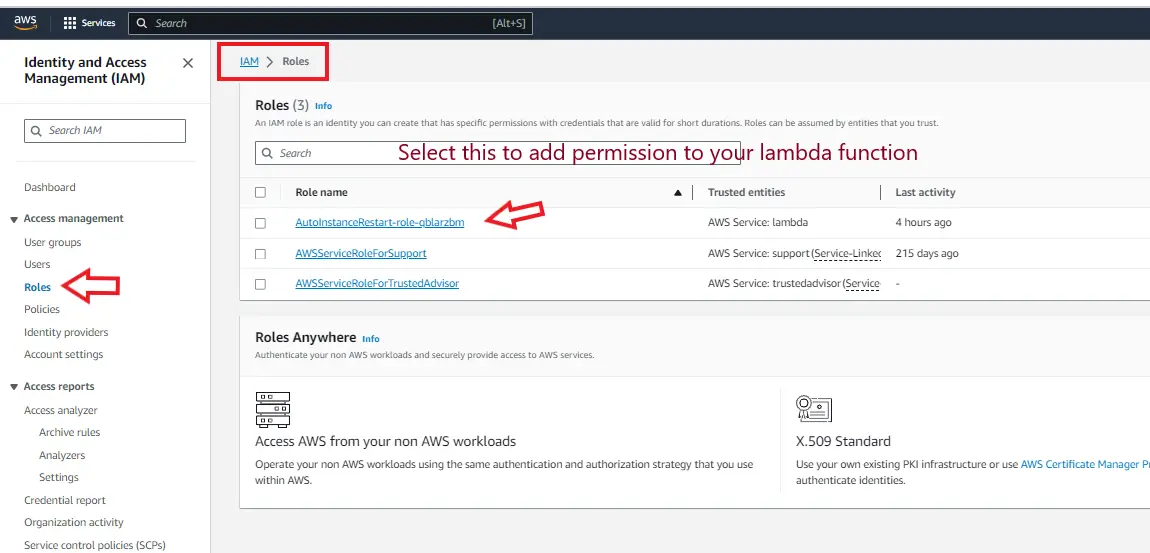 Aws Lambda Function To Stop Start Or Restart Aws Instance